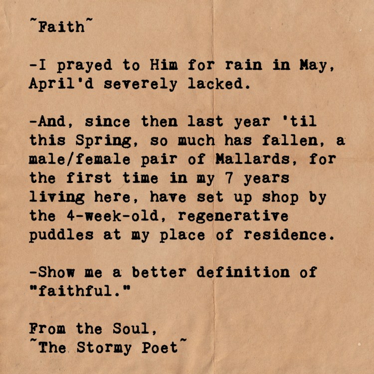 Faith (Poem) – The Eye Wall